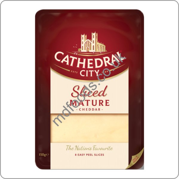 CATHEDRAL CITY SLICED MATURE CHEDDAR CHEESE 150g - MD Foods Online