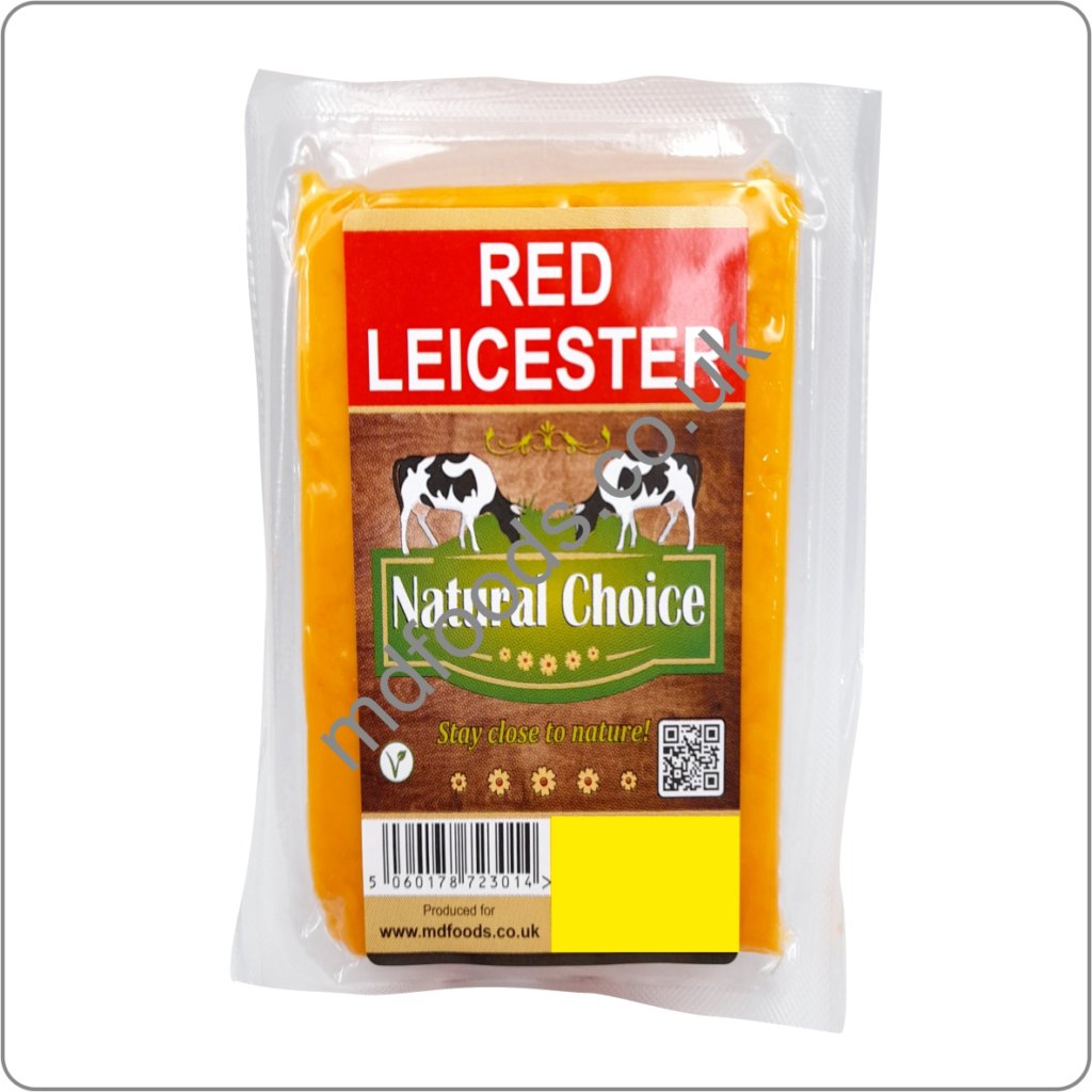 NATURAL CHOICE SMALL RED LEICESTER CHEDDAR CHEESE 140g - MD Foods Online